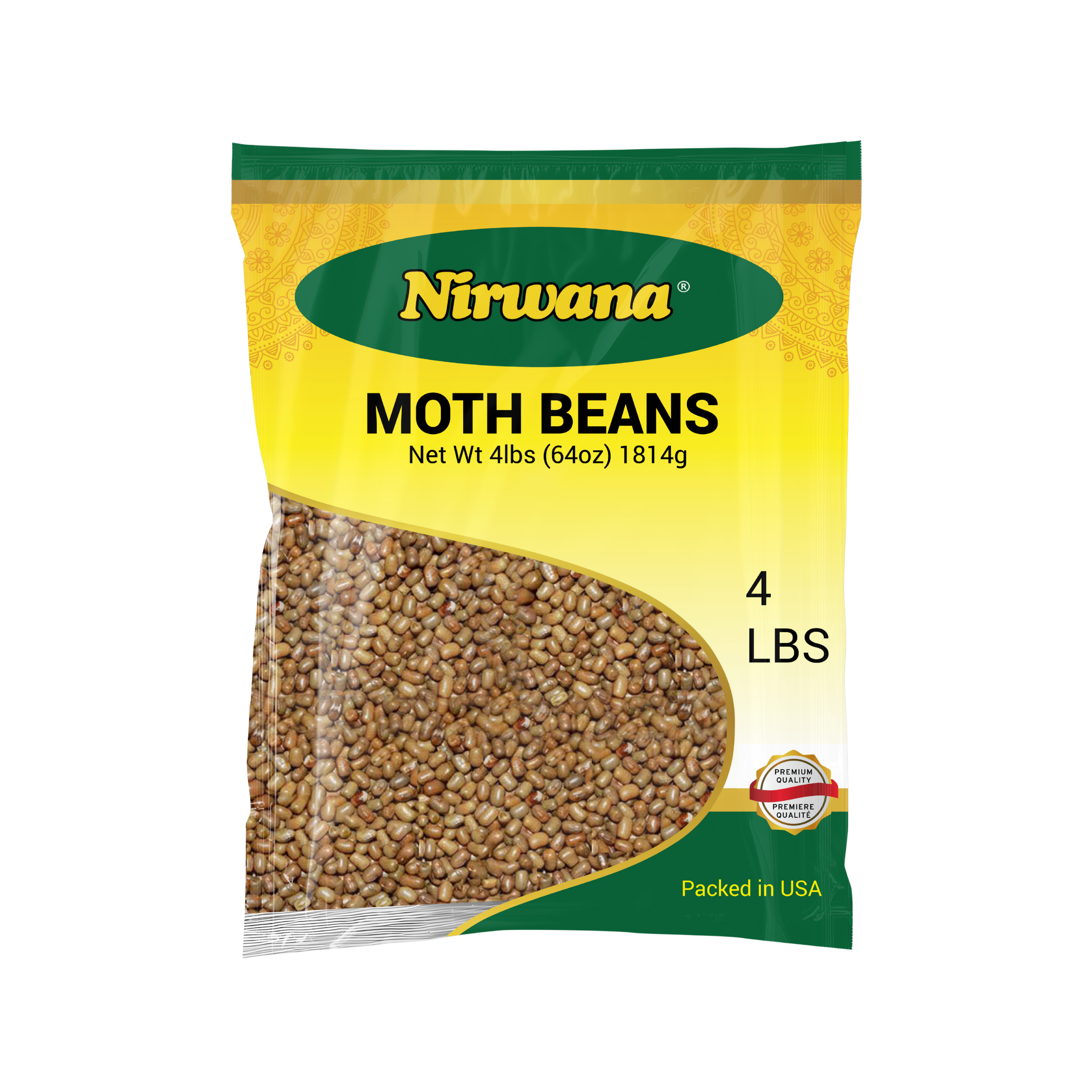 Nirwana Moth Beans – 4 lbs Bag | Premium Whole Vigna Aconitifolia for ...