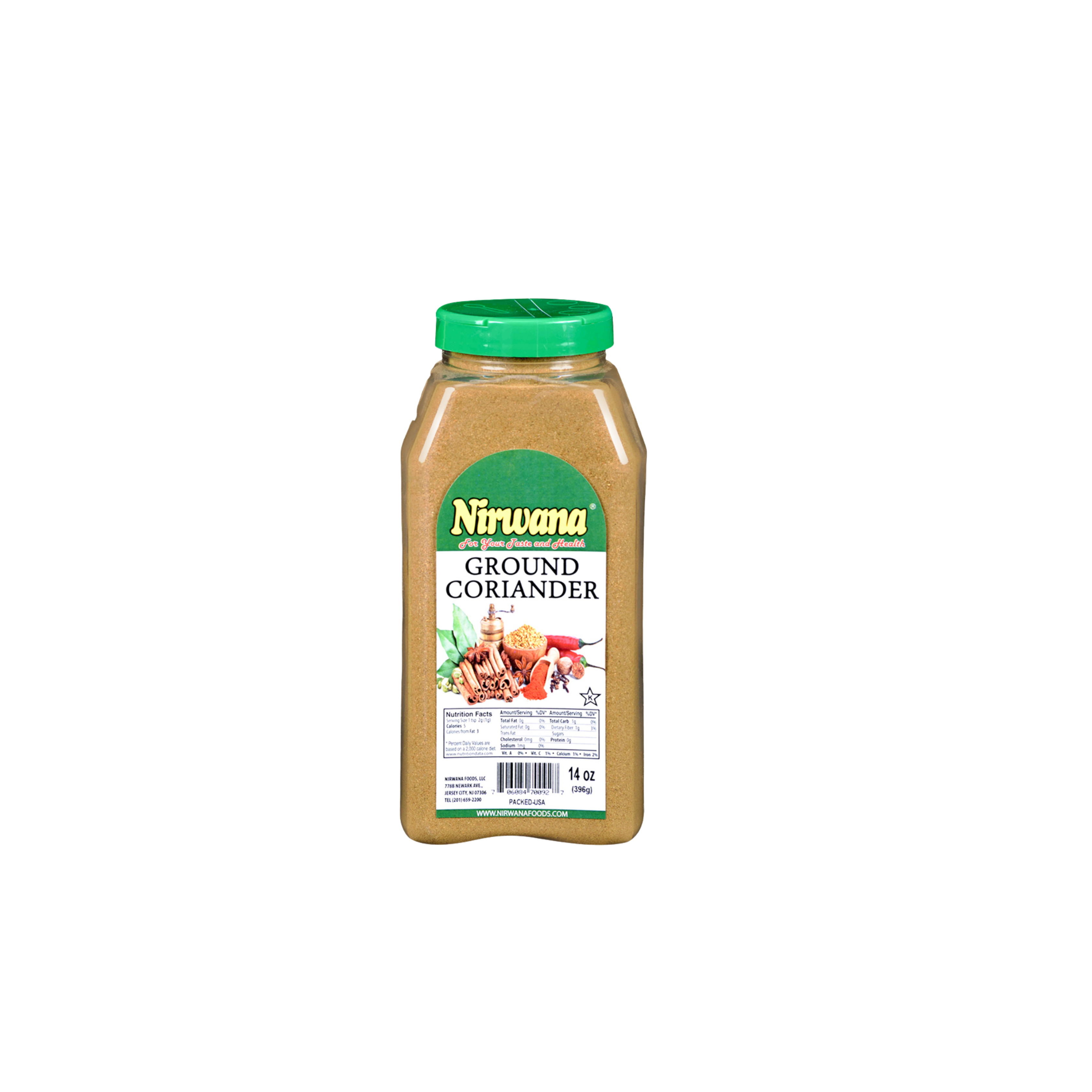 Nirwana Coriander Powder – 14oz Medium Jar | Premium Ground Coriander ...