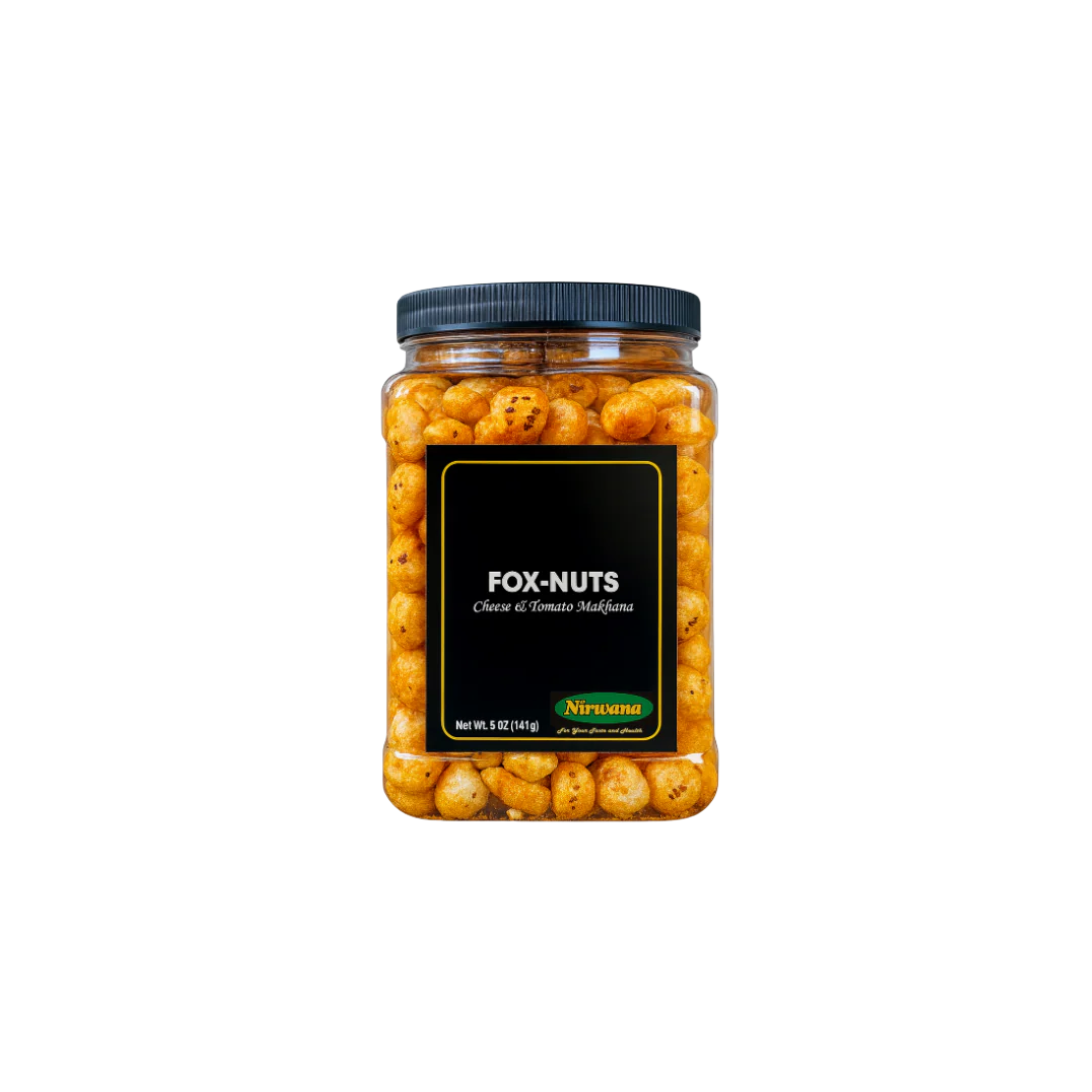 Nirwana Roasted Fox Nuts – Cheese & Tomato Flavor (5 oz Large Jar) | C ...