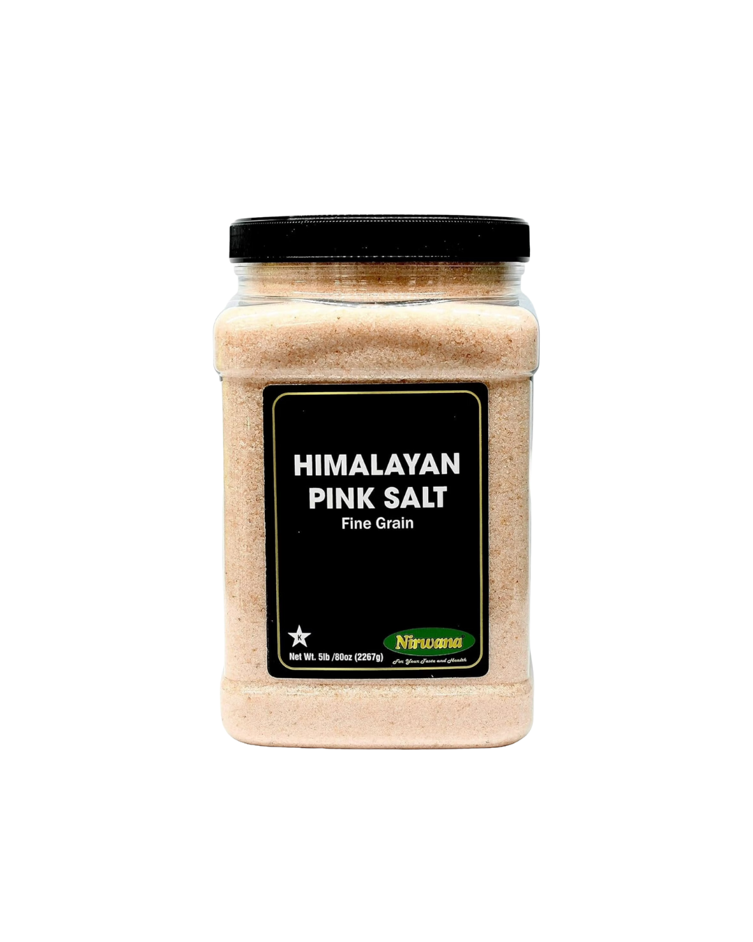 Nirwana Himalayan Pink Salt – 5 lb Large Jar | Premium Mineral-Rich Sa ...